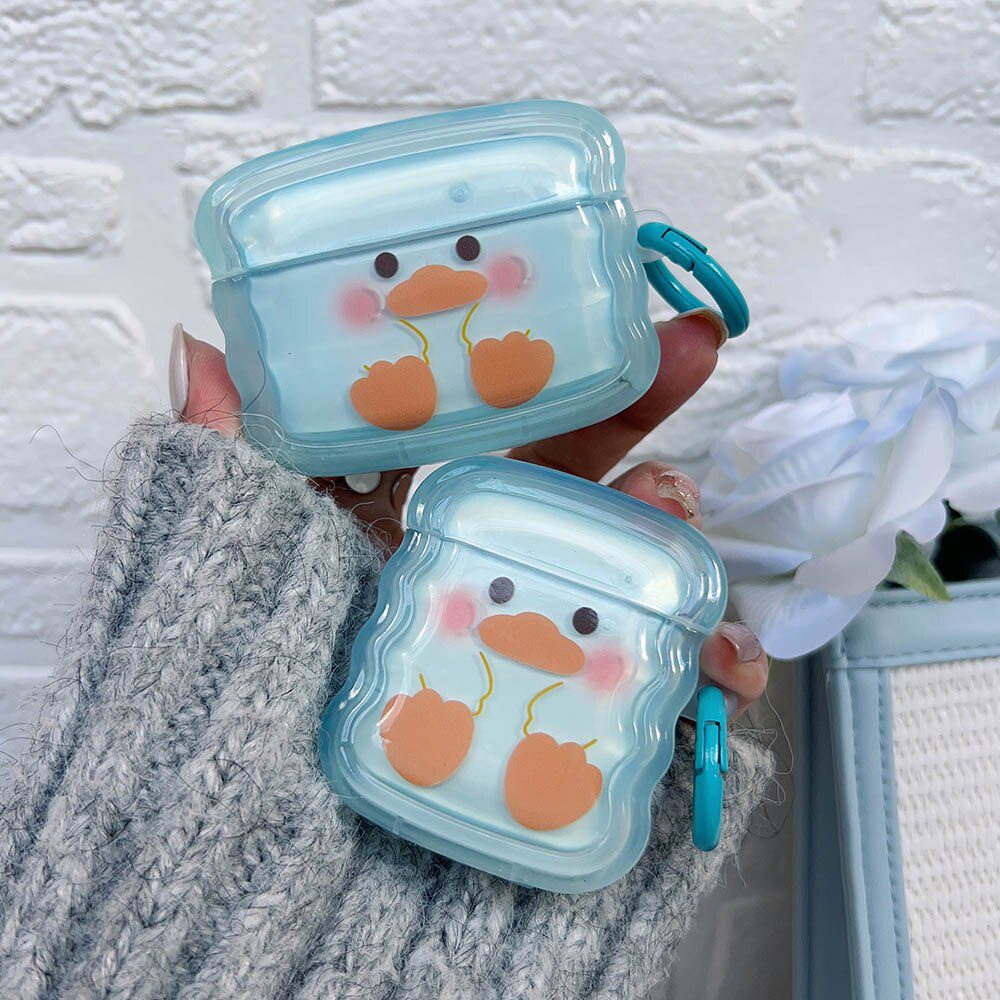 Wavy Silicone Cute Duck Premium AirPods 3 Case Shock Proof – Fandom Pods
