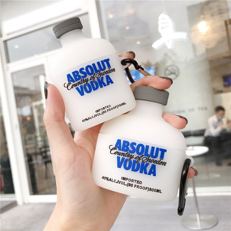 3D Absolut Vodka Premium AirPods Case Shock Proof Cover – Fandom Pods