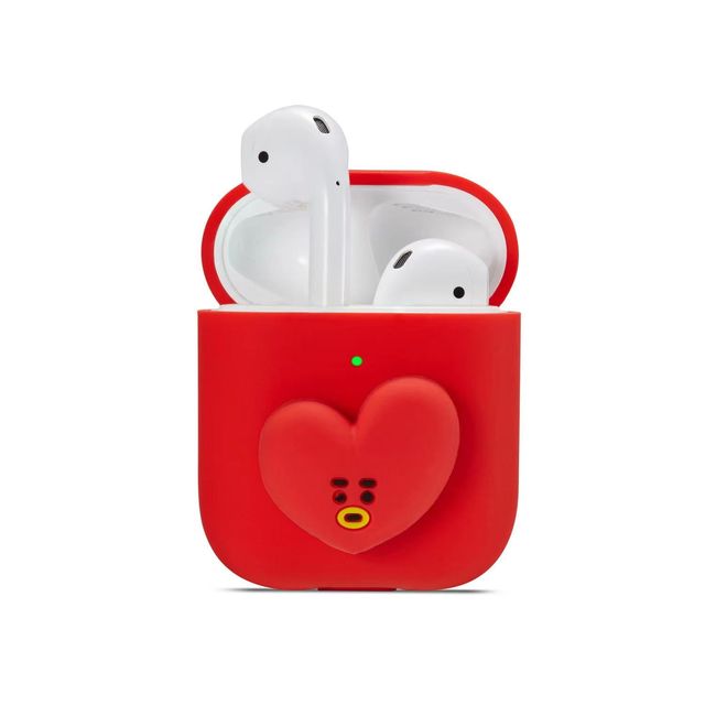 Kawaii Bt21 'Tata' Silicone Premium AirPods Case Shock Proof Cover ...