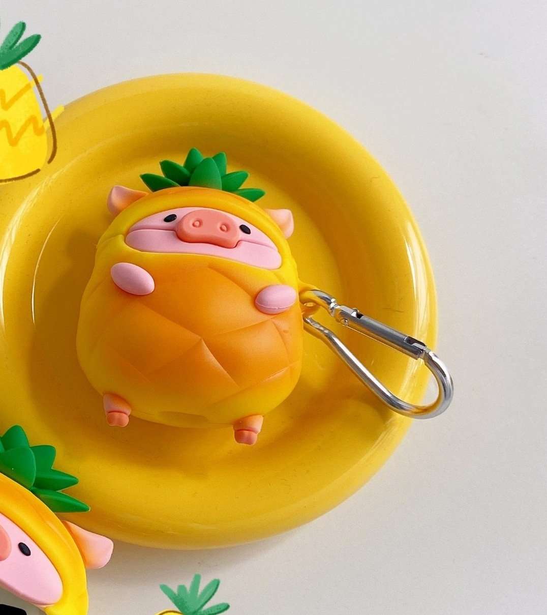 Pineapple Pig Mascot Premium AirPods 3 Case Shock Proof – Fandom Pods