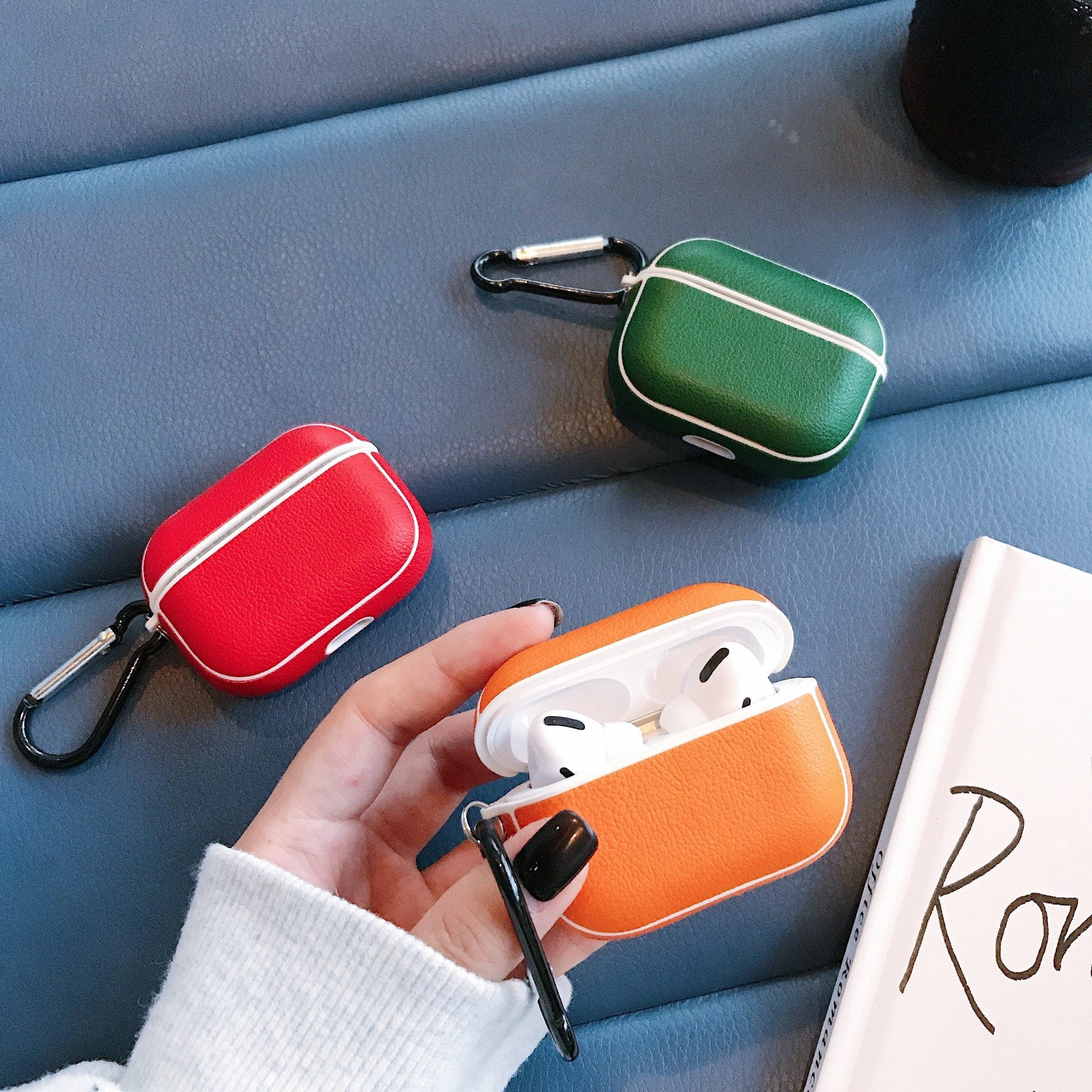 Retro Vegan Leather AirPods Pro Case Shock Proof Cover – Fandom Pods