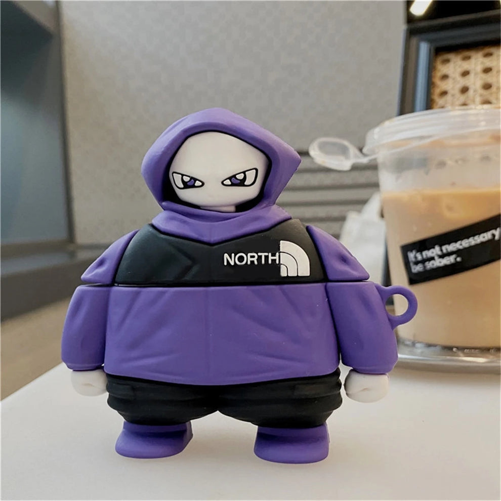 Pokemon 'Mewtwo X North Face' Premium AirPods Pro Case Shock Proof Cov ...
